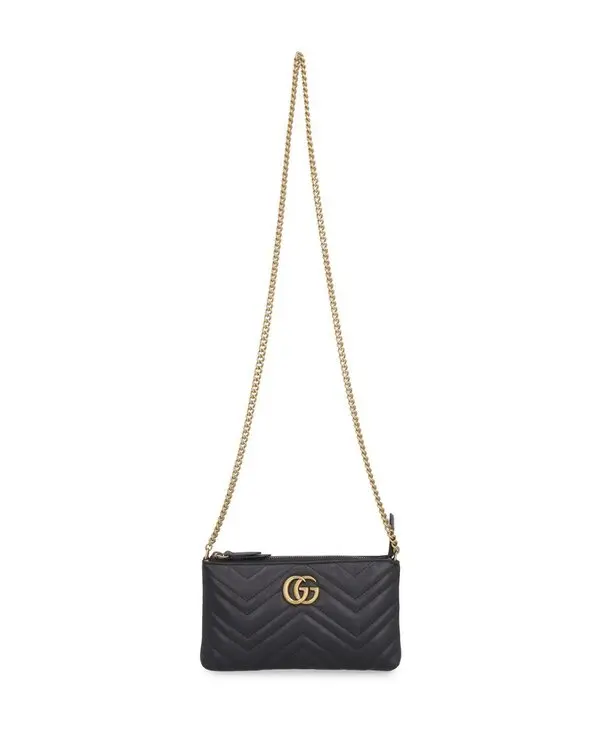 Gucci Gg Marmont Mini Quilted Chain Bag