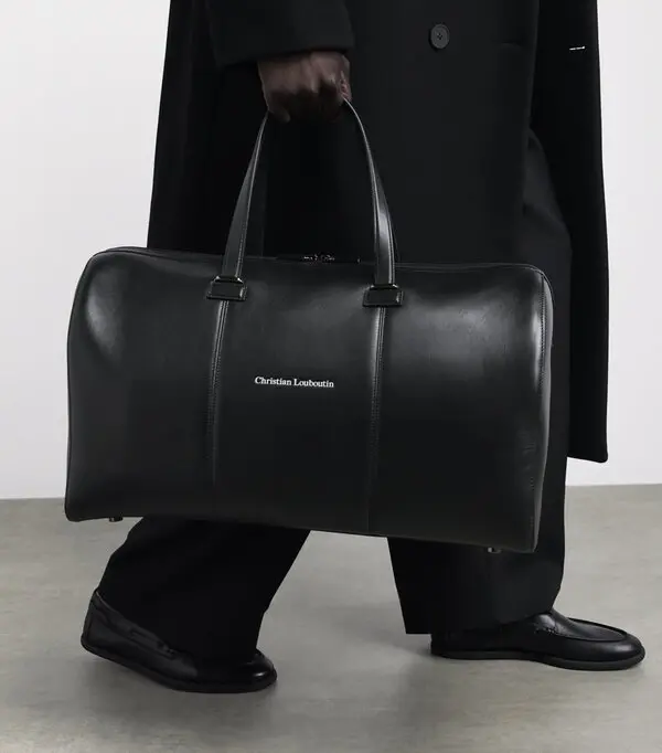 CHRISTIAN LOUBOUTIN Tactical Leather Duffle Bag