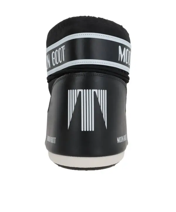 Moon Boot Icon Logo Printed Lace Up Boots - Black