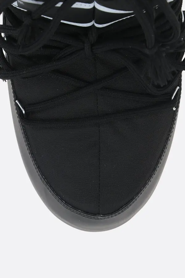 Moon Boot Icon Logo Printed Lace Up Boots - Black