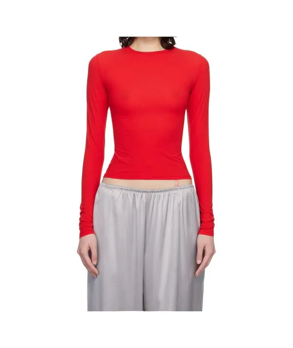 SKIMS Long-sleeved T-shirt - Red