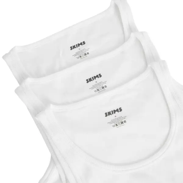 SKIMS Cotton Rib Tank 3-pack