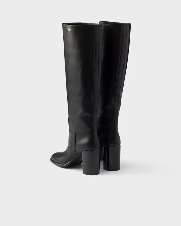 Prada Leather Knee High Boots