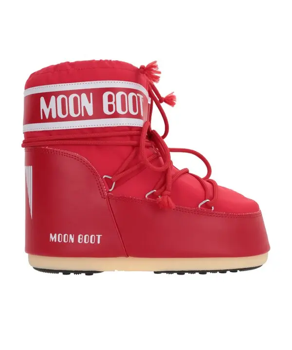 Moon Boot Logo Lace-up Snow Boots - Red