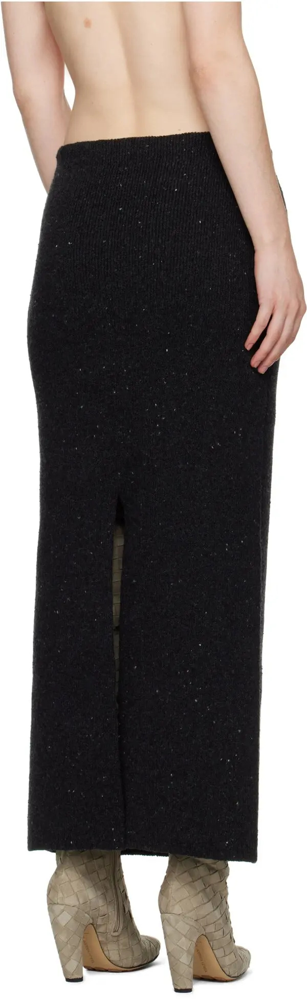 Bottega Veneta Lurex Detailed Knitted Skirt