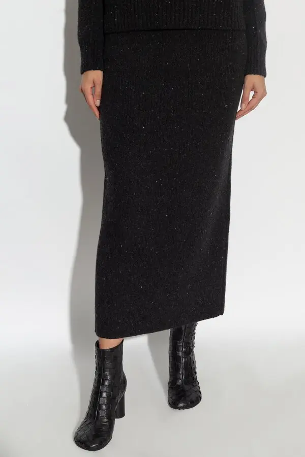 Bottega Veneta Lurex Detailed Knitted Skirt