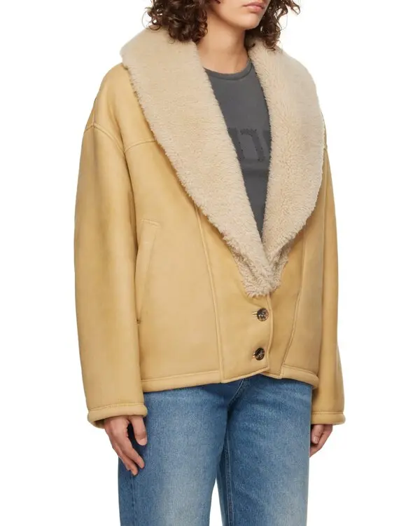 GOLDEN GOOSE Single-breasted Shearling Jacket