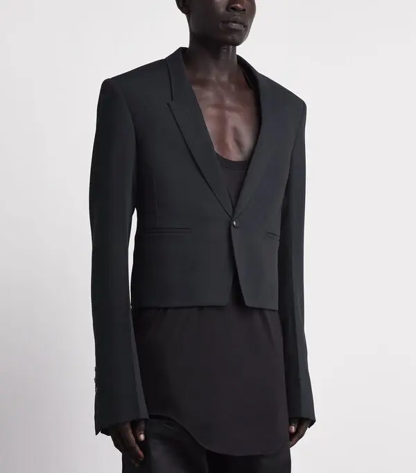 Rick Owens Virgin Wool Alice Blazer