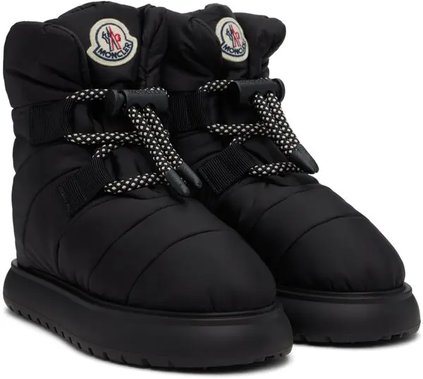 Moncler Logo Patch Padded Snow Boots
