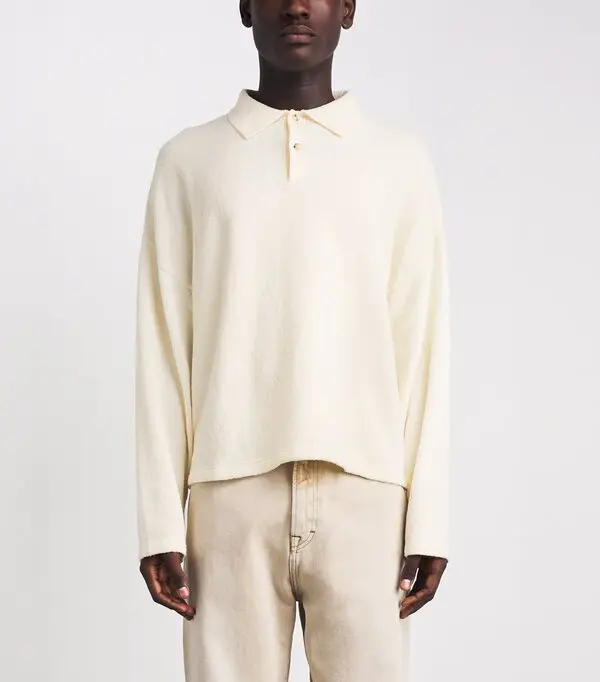 PICANTE Boucle Hover Long-sleeve Polo Shirt