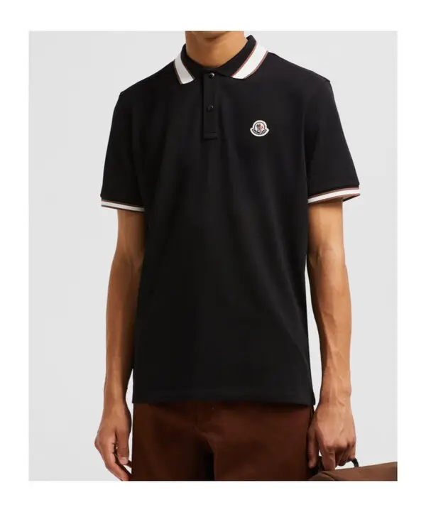 Moncler Logo Patch Short Sleeved Polo Shirt