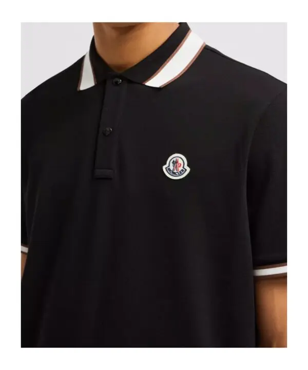 Moncler Logo Patch Short Sleeved Polo Shirt