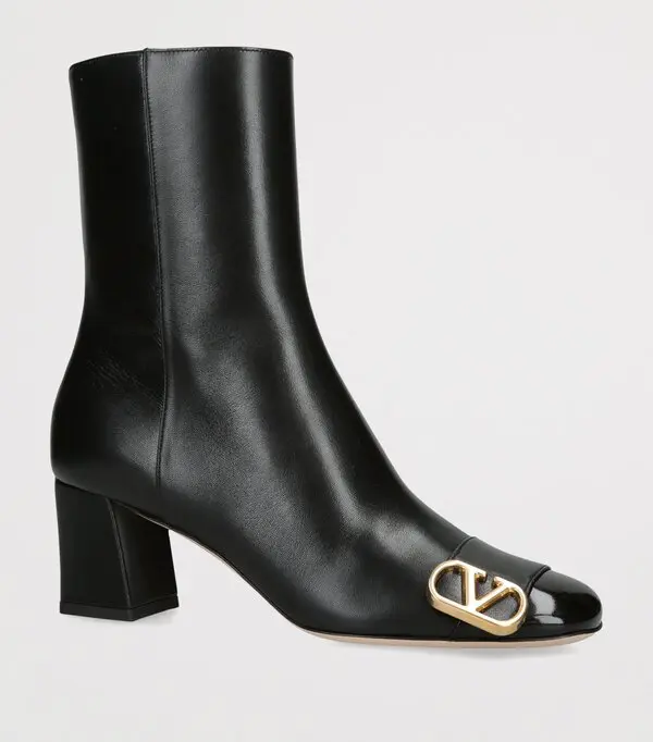 Valentino Garavani Leather Veeside Ankle Boots 60