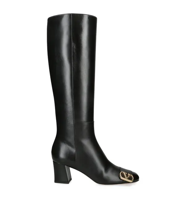Valentino Garavani Veeside Leather Knee-high Boots 70