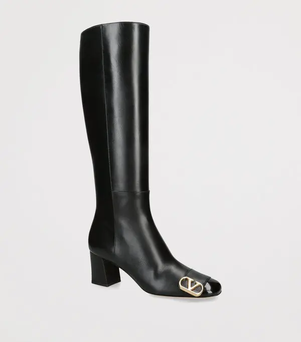 Valentino Garavani Veeside Leather Knee-high Boots 70