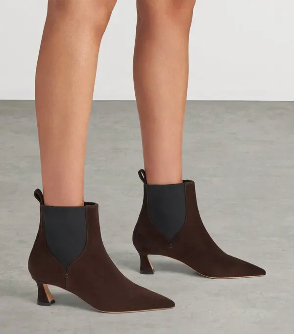 MALONE SOULIERS Suede Carolyn Ankle Boots 45