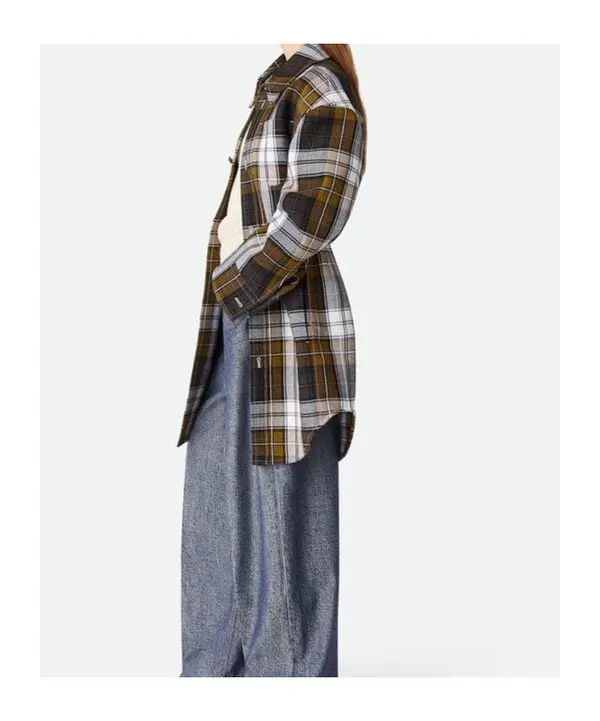 Bottega Veneta Structured Cotton Check Coat
