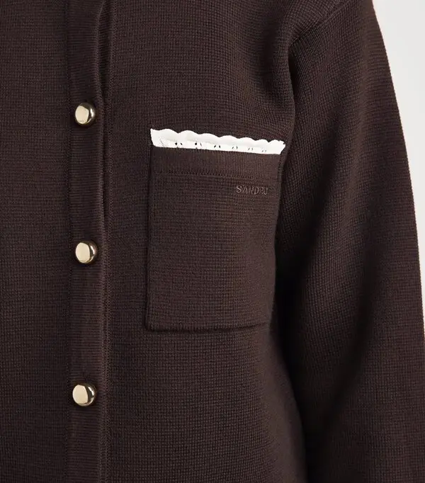 Sandro Lace-detail Cardigan