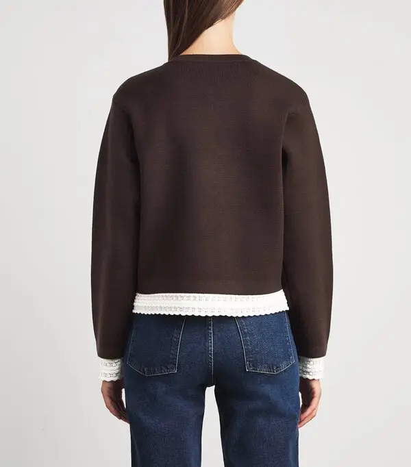 Sandro Lace-detail Cardigan