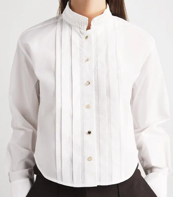 Sandro Cotton Pleated Shirt