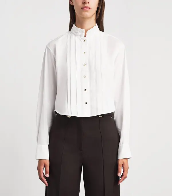 Sandro Cotton Pleated Shirt