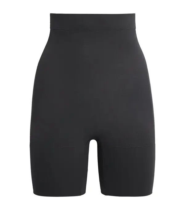 SKIMS Seamless Sheer Mid-thigh Shorts - Black