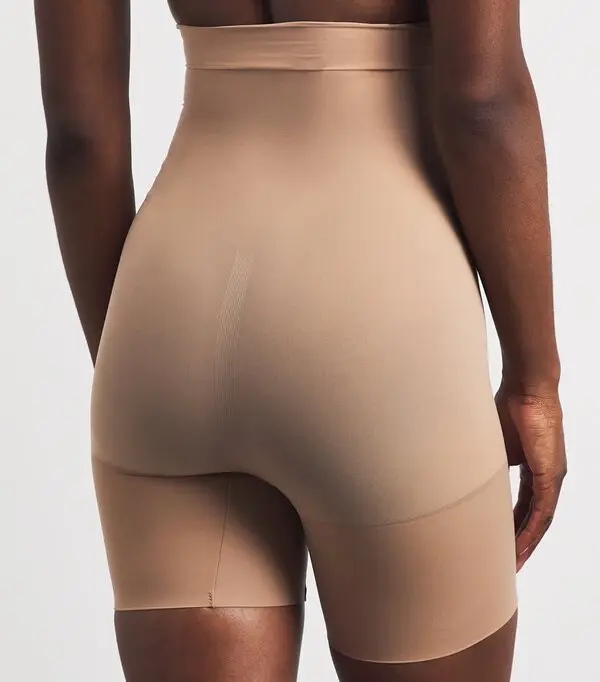SKIMS Seamless Sheer Mid-thigh Shorts - Brown