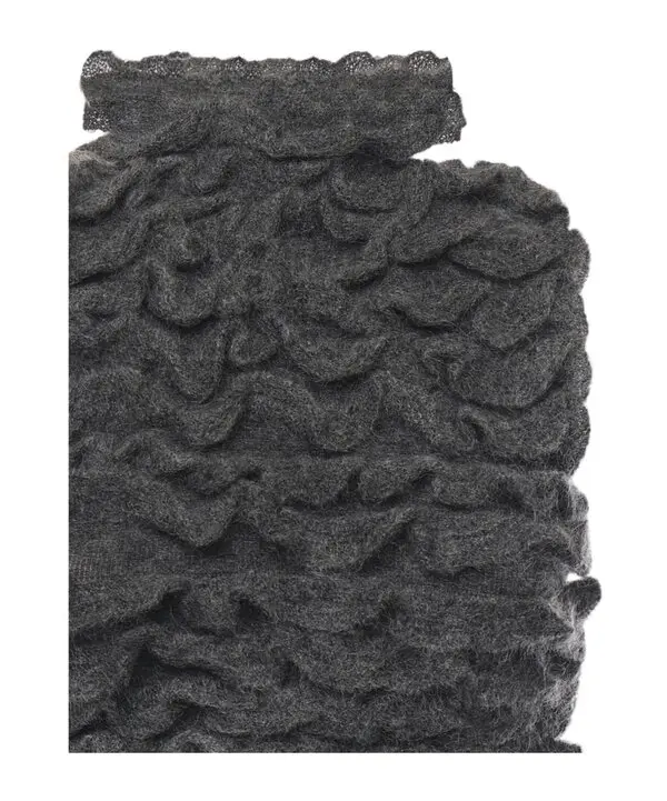 Alaïa Ruffled Knitted Sleeveless Jumper