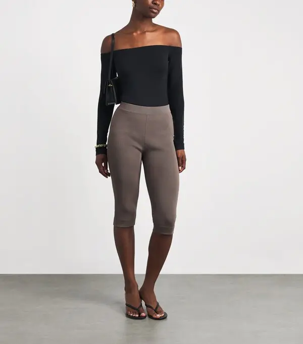 SKIMS Refined Knit High-rise Capris
