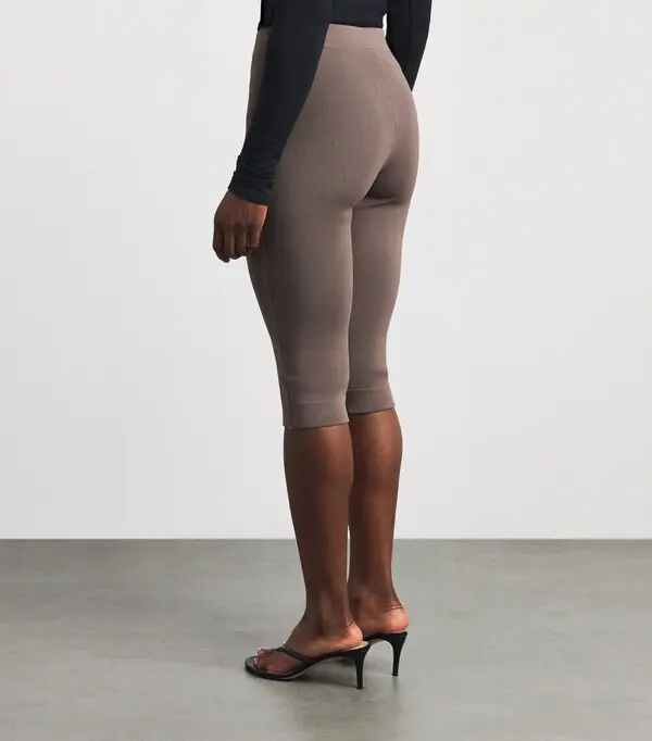 SKIMS Refined Knit High-rise Capris
