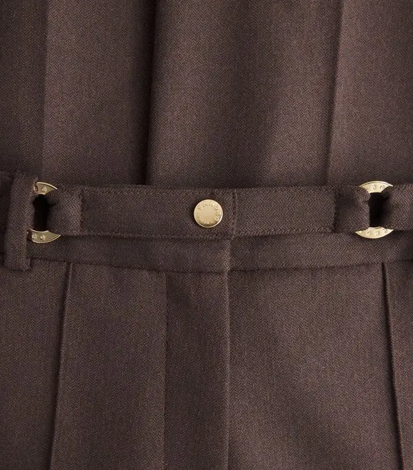 Sandro Wool-blend Ring-detail Trousers