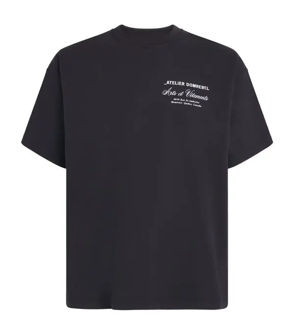 DOMREBEL Cotton Arts Vetements T-shirt - Black