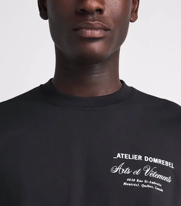 DOMREBEL Cotton Arts Vetements T-shirt - Black