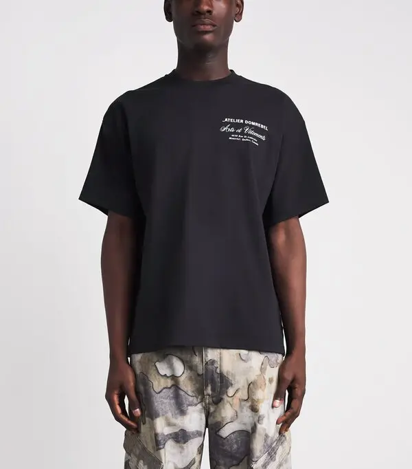 DOMREBEL Cotton Arts Vetements T-shirt - Black