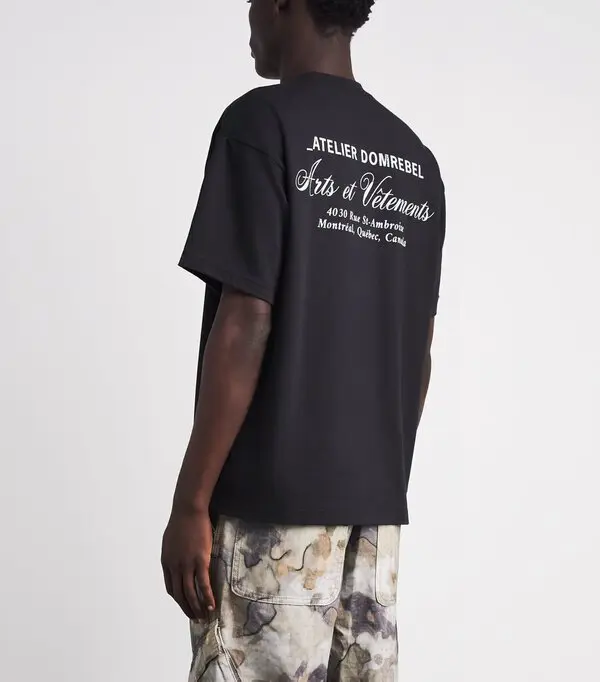 DOMREBEL Cotton Arts Vetements T-shirt - Black