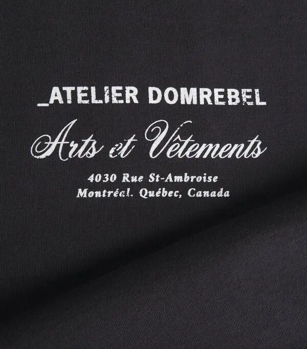 DOMREBEL Cotton Arts Vetements T-shirt - Black