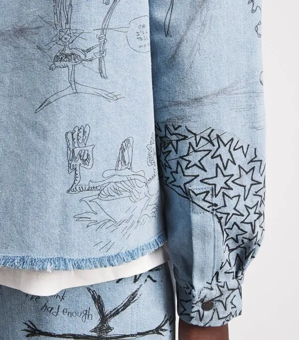 DOMREBEL Sketchy Denim Overshirt