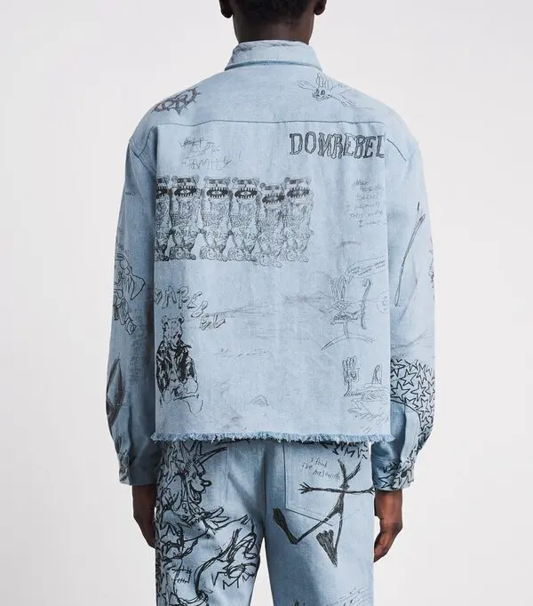 DOMREBEL Sketchy Denim Overshirt