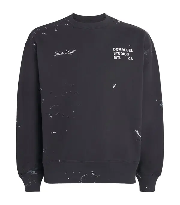 DOMREBEL Cotton Staff Sweatshirt - Black