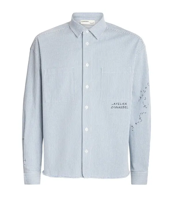 DOMREBEL Stripe Indie Denim Overshirt