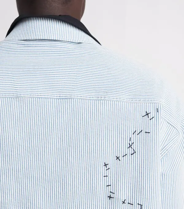 DOMREBEL Stripe Indie Denim Overshirt