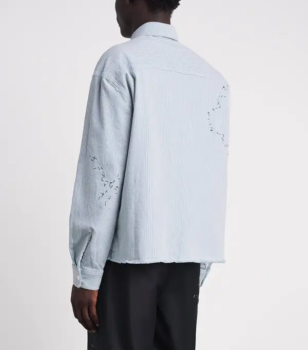 DOMREBEL Stripe Indie Denim Overshirt