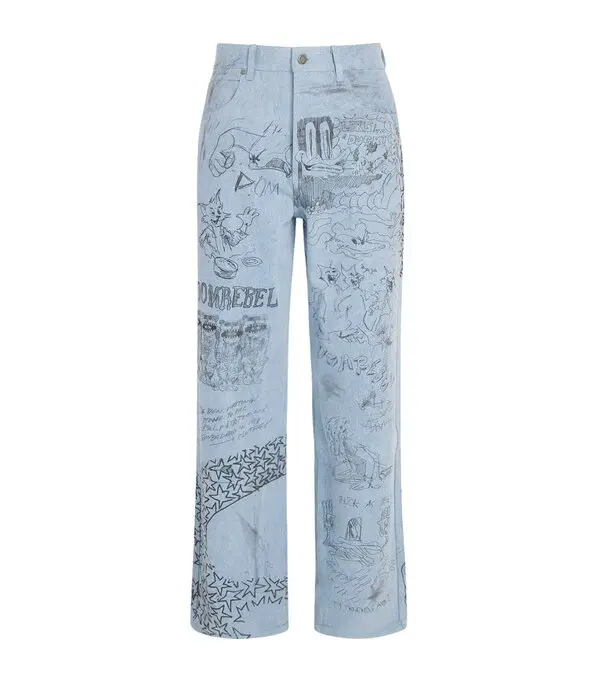 DOMREBEL Sketchy Bootcut Jeans
