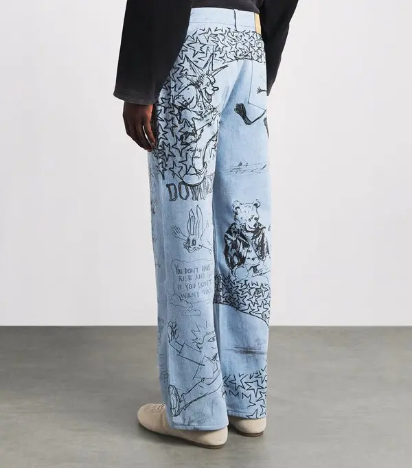 DOMREBEL Sketchy Bootcut Jeans