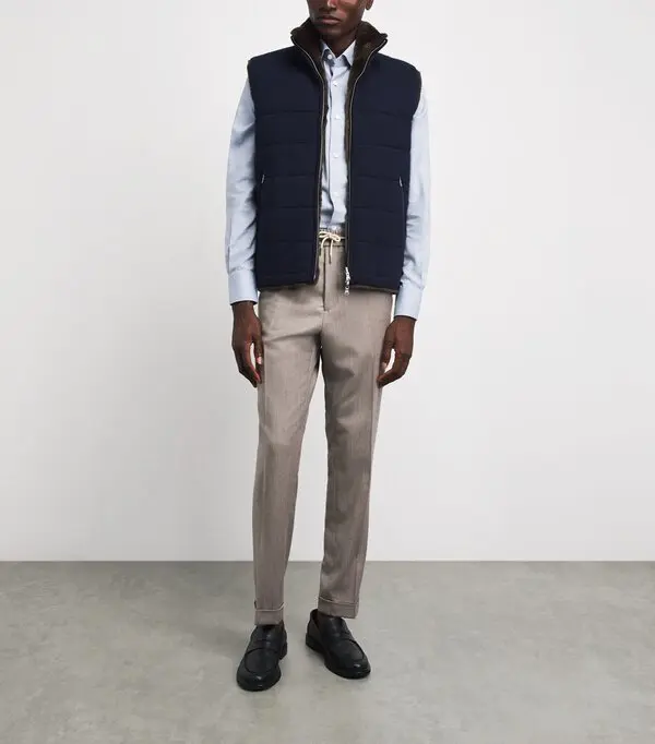N.peal Cashmere Fur-lined Gilet