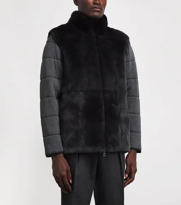 N.peal Cashmere Fur-lined Jacket