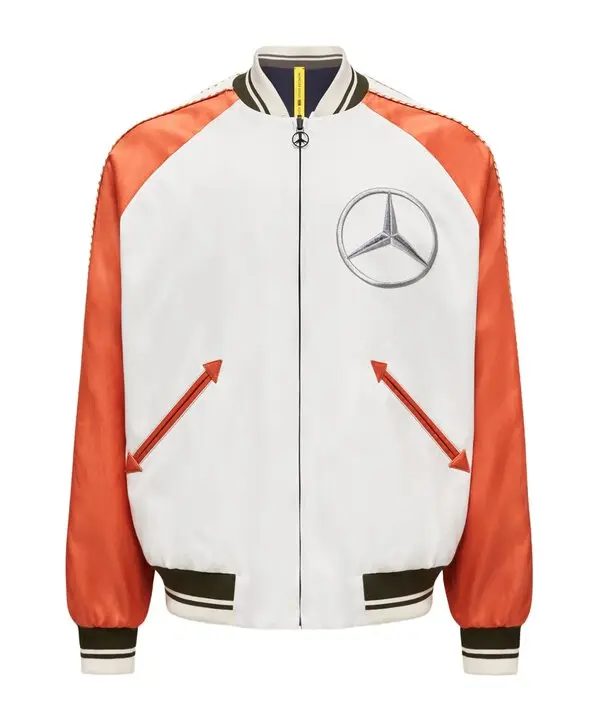 Moncler X Mercedes-benz Reversible Satin Bomber Jacket