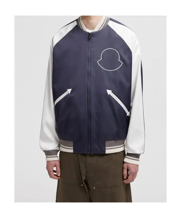 Moncler X Mercedes-benz Reversible Satin Bomber Jacket