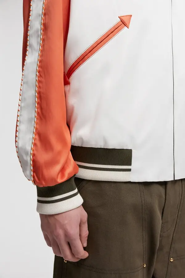 Moncler X Mercedes-benz Reversible Satin Bomber Jacket