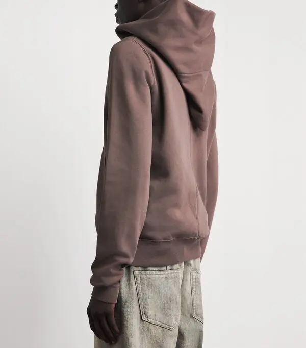 Rick Owens Asymmetric Mountain Hoodie - Purple